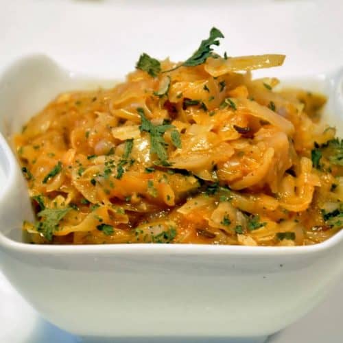 Sweet and sour German green cabbage recipe, healthy vegan side dish ...