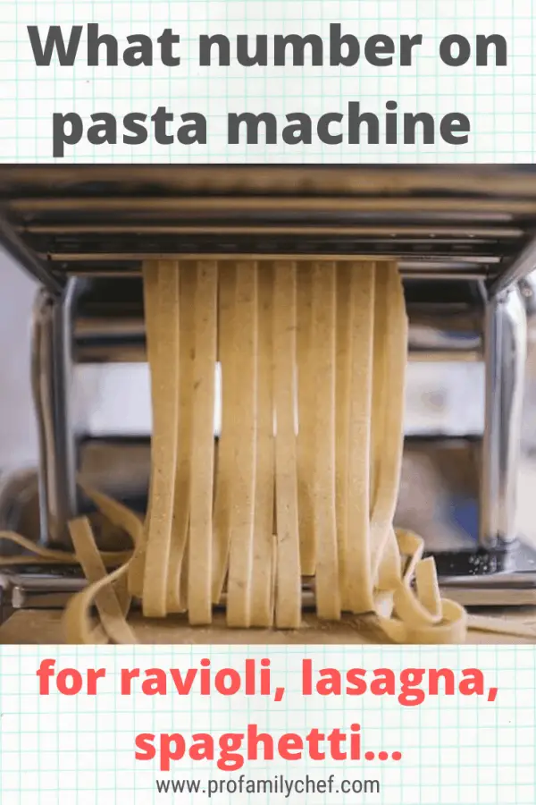 What number on pasta machine for ravioli, lasagna, spaghetti – Pro ...
